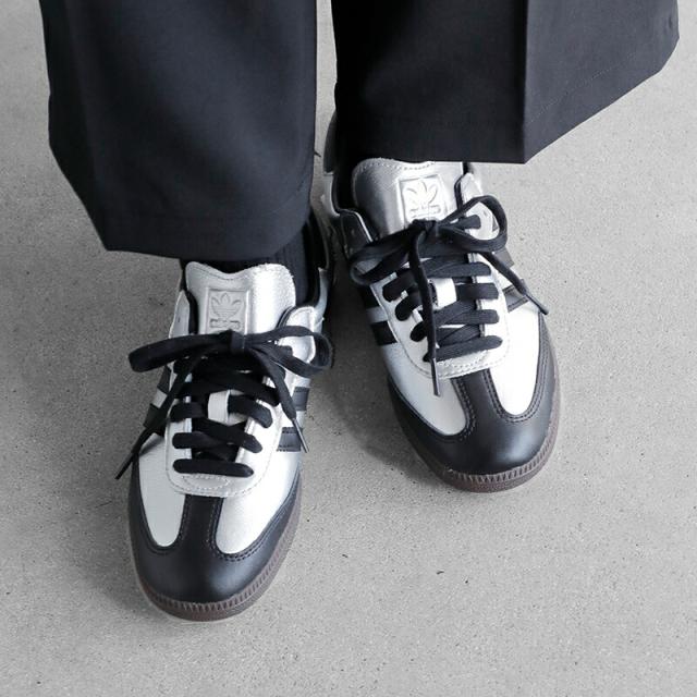 adidas Originals アディダス オリジナルス  サンバ OG メタリック レザー ローカット スニーカー “SAMBA OG” samba-og-same3-tr 2025aw新作 レディース クーポン対象