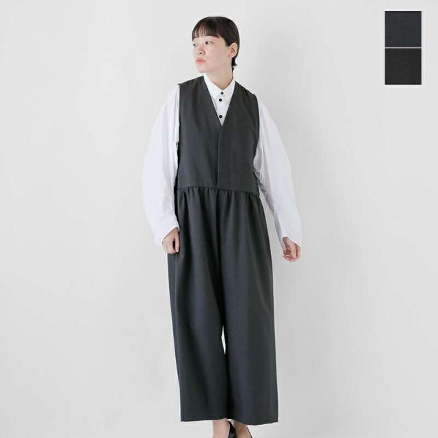 ノーコントロールエアー オールインワン サロペット NO CONTROL AIR  オクタグラムポリエステル ウエストギャザー ワイド オーバーオール sn-nc0809oo  クーポン対象