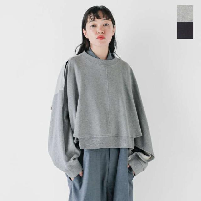 スニュウ スウェット プルオーバー sneeuw  コットン シルク ポスト 4way プルオーバー snw32-23  ☆☆ クーポン対象