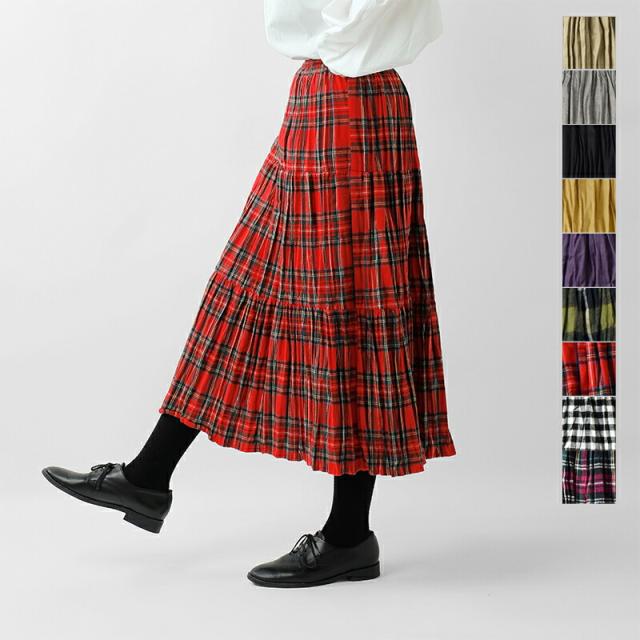 Rockmount ロックマウント コットン フランネル しわ加工 ロングスカート sp9948-tr クーポン対象