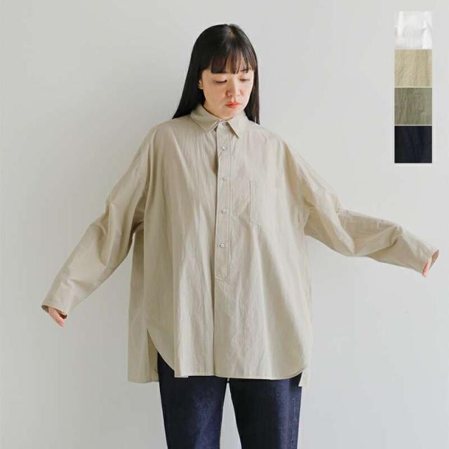 ティッカ ブラウス TICCA  コットン ハーブ スクエア ビッグ シャツ ブルゾン UNI tbea-113  クーポン対象