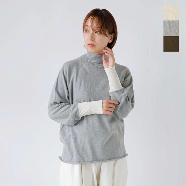 トゥータッチ ニット セーター to touch  OTA KNIT 抗菌 コンパクトヤーン オーガニック コットン タートルネック ニット プルオーバー to25k-10  クーポン対象