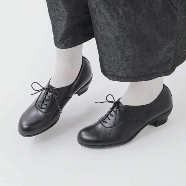 トラベルシューズバイショセ パンプス TRAVEL SHOES by chausser レザー レースアップ ウエッジソール シューズ tr-007