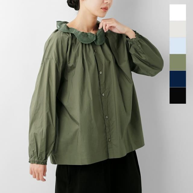 universal seven ユニヴァーサルセブン  コットン ナチュラルタイプライター イタリアンフィレレース 2way ブラウス us254bl021-tr 2025aw新作 レディース クーポン対象