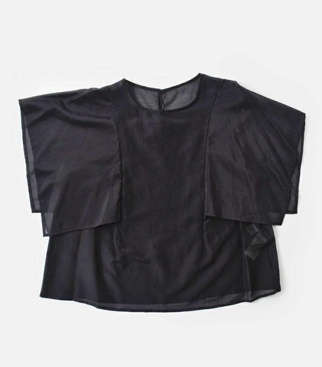 50%OFF ユティリテ ブラウス utilite コットン シルク ローン ケープ