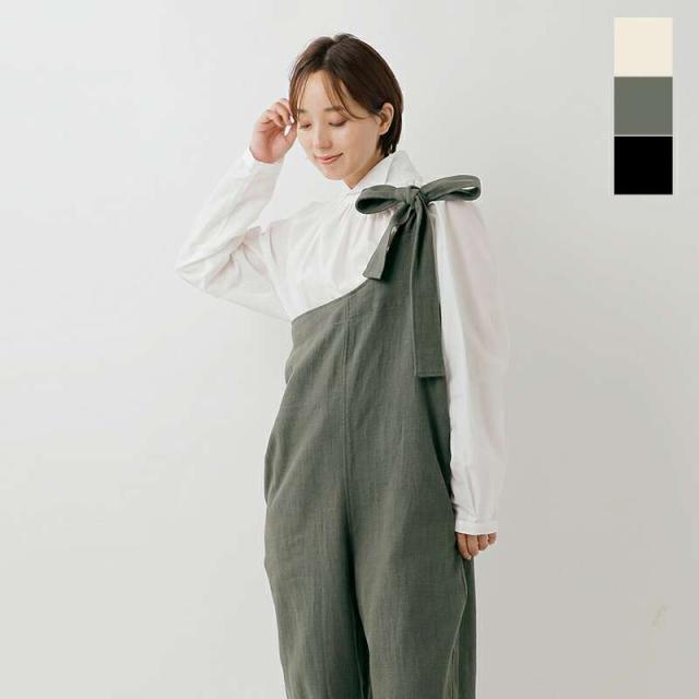Vent Blanc ヴァンブラン  コットン リネン ワンショルダー パンツ vbp253406-yo 2025aw新作 レディース ☆☆ クーポン対象