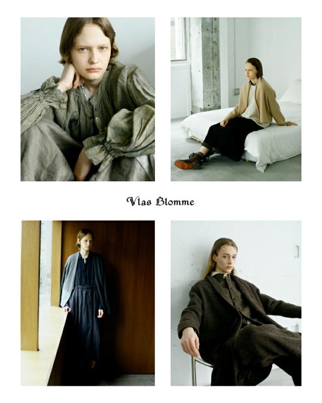 Vlas Blomme ヴラスブラム ブラスブラム コットン リネン 2way ドレス