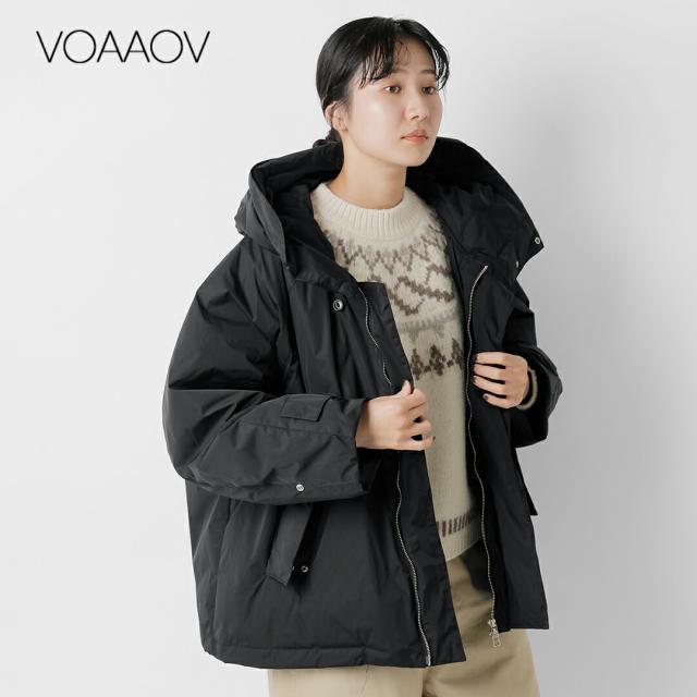 VOAAOV ヴォアーブ  KAWADA DOWN ナイロン フード ジャケット vodz-o131 レディース 2025aw新作 クーポン対象