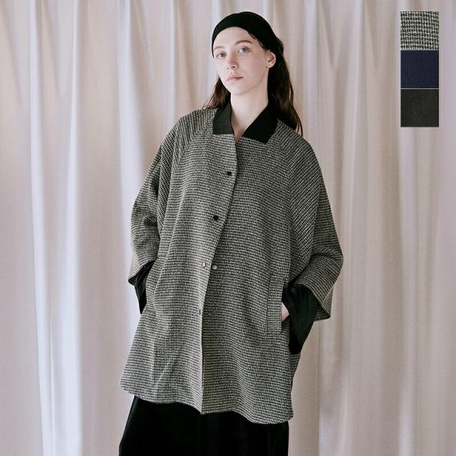 whyto ホワイト ラウンド ケープ ジャケット “round cape jacket” wht25fjk4047-kr レディース 2025aw新作 ☆☆ クーポン対象