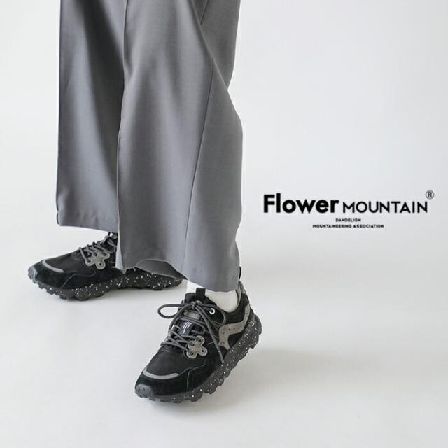 Flower MOUNTAIN フラワーマウンテン ヤマノスリー ピッグレザー ナイロン スニーカー “YAMANO3” yamano3-mn 2025aw新作 2025aw秋冬新作 レディース スタイリッシュ アウトドア 衝撃吸収 吸湿 映える カラー 歩きやすい クーポン対象
