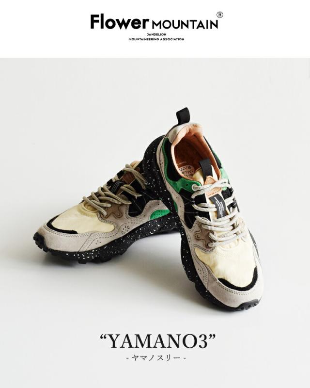 Flower MOUNTAIN フラワーマウンテン ヤマノスリー ピッグレザー ナイロン スニーカー “YAMANO3” yamano3-mn 2025aw新作 2025aw秋冬新作 レディース スタイリッシュ アウトドア 衝撃吸収 吸湿 映える カラー 歩きやすい クーポン対象