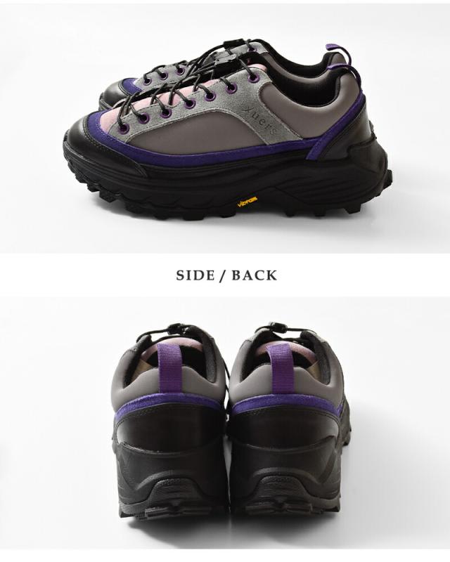 yuers ユアーズ  カウレザー クイックレース ビブラムソール トレッキングシューズ “LEAVES” yu25c005 レディース 2025aw新作 クーポン対象