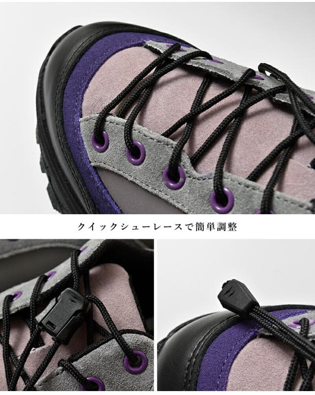 yuers ユアーズ  カウレザー クイックレース ビブラムソール トレッキングシューズ “LEAVES” yu25c005 レディース 2025aw新作 クーポン対象