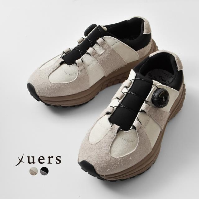 yuers ユアーズ  カウレザー フリーロック ビブラムソール モックシューズ “LOOMER” yu25c006 レディース 2025aw新作 クーポン対象