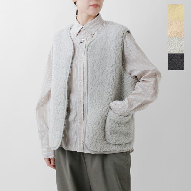 Mouflon Mouflon ムフロン ムフロン  ウール パイル ジップベスト zipv レディース 2025aw新作 ☆☆ クーポン対象