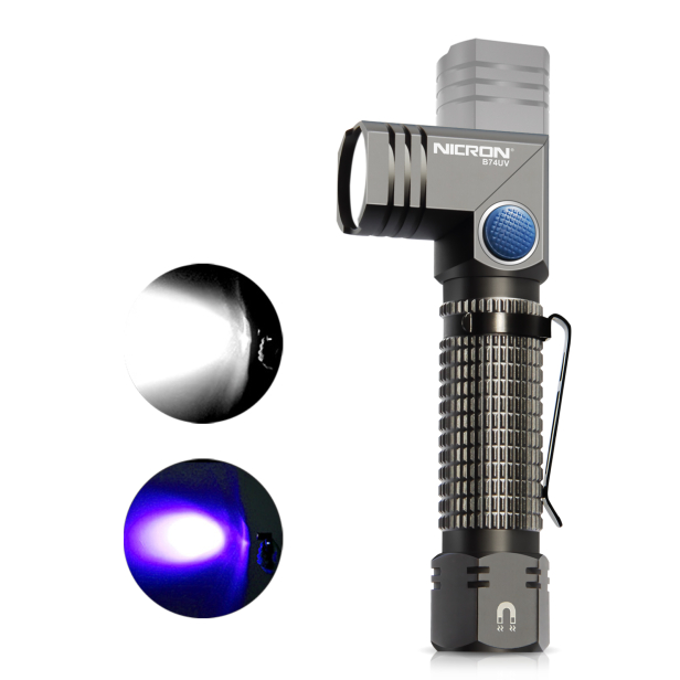 ニクロン B74UV 首振りLEDライト 600lm 福井 [充電式電動工具 作業