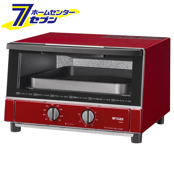 オーブントースター KAM-S131R レッド タイガー [TIGER やきたて]
