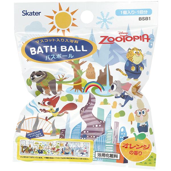 (ケース販売 20個入り) バスボール ズートピア BSB1 スケーター [キャラボム まとめ買いケース購入 マスコット入り入浴料 入浴剤 バズボム おもちゃ マスコット入り 子供 子ども キッズ お風呂 キャラクター ]
