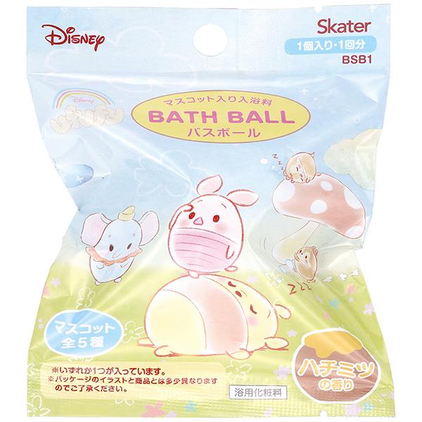 (ケース販売 20個入り) バスボール ウフフィ (B) BSB1 スケーター [キャラボム まとめ買いケース購入 マスコット入り入浴料 ディズニー Disney 入浴剤 バズボム おもちゃ マスコット入り 子供 子ども キッズ お風呂 キャラクター ]