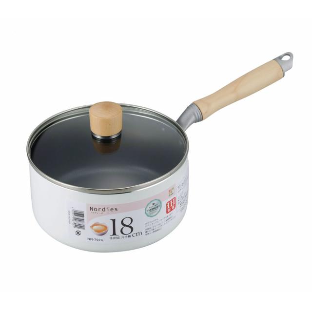IH対応 片手鍋 18cm ノルディーズ NR-7974 和平フレイズ [片手 片手なべ ナベ IH IH対応 ガス ガス火 オール熱源]の ...
