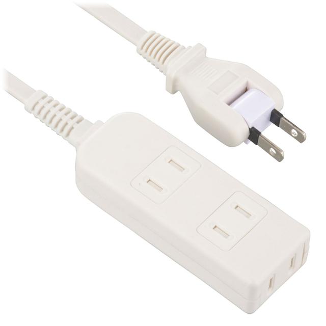 安全タップ3個口 3m ホワイト [品番]00-1623 HS-T33SFW-22 オーム電機 [電源タップ コンセント 延長コード 電源 ...