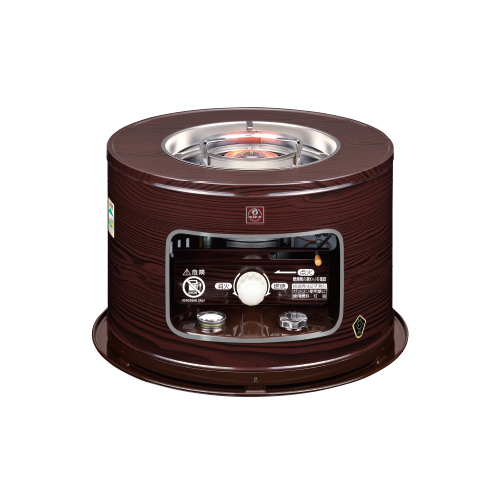 石油こんろ・サロンヒーター タンク一体式 木目 日本製 KT-1624/M [火鉢型 耐震自動消火 暖房 コロナ]