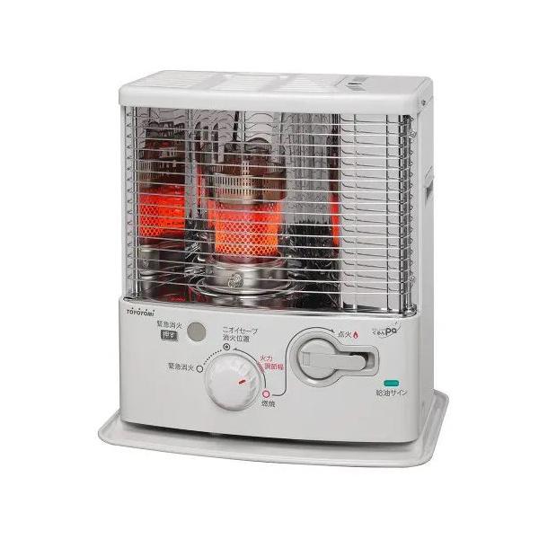 電池レス石油ストーブ (反射型) 木造6畳・コンクリ9畳 ホワイト 日本製 RS-G2424-W [暖房器具 灯油 簡単点火 トヨトミ]