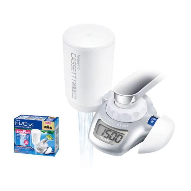 トレビーノ カセッティ 蛇口直結型 浄水器 日本製 MK207SLX [蛇口取付 塩素除去 節水 デジタルサイン 高除去タイプ 東レ]