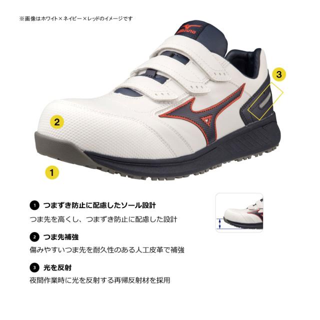 オールマイティ ワークシューズ 25.5cm ブラック×グレー SU 22 L