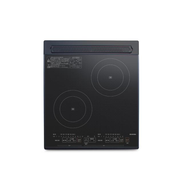 IHクッキングヒーター 2口 ビルトイン 200V ブラック PIH-D4522-B [IHヒーター IHコンロ お手入れ簡単 台所用品 アイリスオーヤマ]