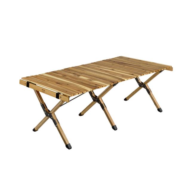 アウトドアテーブル アカシア 121×60cm WRT-120 [ウッドテーブル キャンプ 庭 ベンチ アイリスオーヤマ]