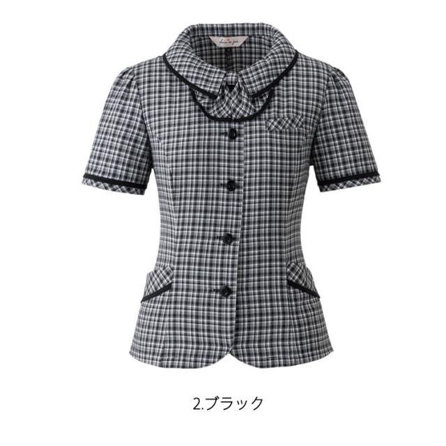 レディース オーバーブラウス 春夏 防透 高通気 リボン オフィス en