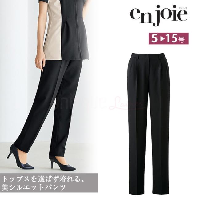 2025年春夏新作 アンジョア レディース　パンツ 人気 事務服 制服 ストレッチ ラ・ボーテ オフィス ジョア 72052 ホーム クリーニング 後ろゴム 吸汗速乾 クリニック サロン