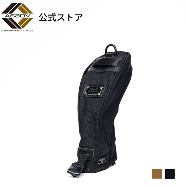 AS2OV アッソブ EXCLUSIVE BALLISTIC NYLON - HEAD COVER FAIRWAY WOOD GOLF SERIES ヘッドカバー フェアウェイウッド用 ゴルフシリーズ ゴルフ ゴルフ用品 キャディ フェアウェイ ウッド カバー マグネット フック ナイロン 革 高級 シンプル オシャレ BLACK KHAKI 062203