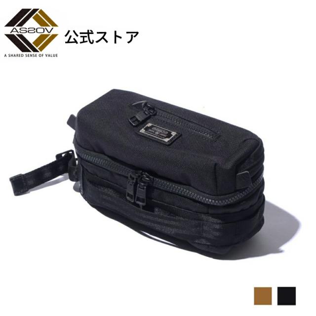 AS2OV アッソブ EXCLUCIVE BALLISTIC NYLON - POUCH GOLF SERIES ポーチ ゴルフシリーズ ラウンドポーチ 152208