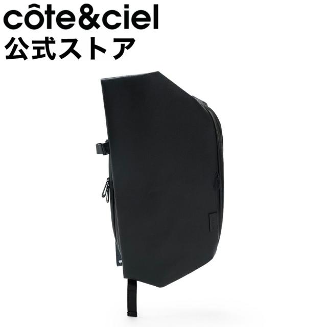 【公式】cote&ciel コートエシエル ISAR M ALLURA RECYCLED LEATHER BLACK イザール リュック 革 レザー