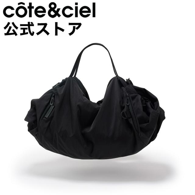 【公式】cote&ciel コートエシエル OBED SMOOTH BLACK オブド ボストンバッグ