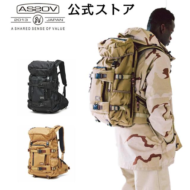アッソブ公式通販 / AS2OV (アッソブ) バックパック リュックサック アウトドアバッグ 旅行バッグ CORDURA DOBBY 305D  BACK PACK KHAKI 061400 リュック バッグ カバン メンズ 通勤 通学 PC PC収納 ノートパソコン 大容量 ブランド アウトドア