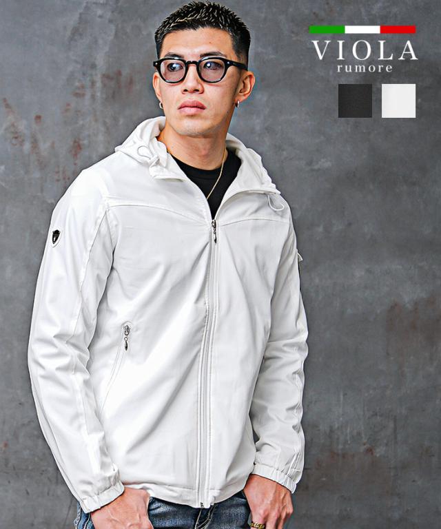 VIOLA rumore ヴィオラ パーカー メンズ ブランド ジップパーカー メンズ 冬 裏フリース ストレッチ おしゃれ 黒 白 トップス メンズ パーカー ブラック レッド ホワイト メンズファッション ちょいワル お兄系 オラオラ系 Y42117 冬新作 新作
