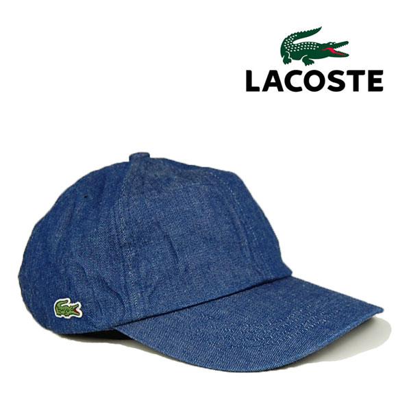 ラコステ デニムキャップ ブルー L7148 メンズ レディースLACOSTE