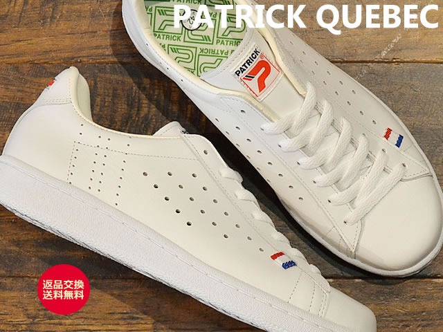 【返品交換送料無料】PATRICK パトリック QUEBEC ケベック WHT ホワイト 靴 スニーカー シューズ