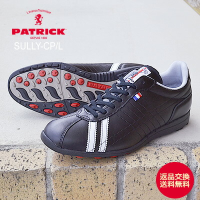 【返品交換送料無料】PATRICK パトリック SULLY-CUP/L シュリ—・カップ/レザー BLK　ブラック　靴　スニーカー　スパイクレス ゴルフシューズ　日本製