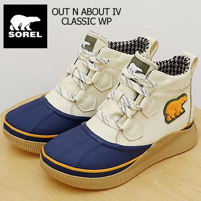 SOREL ソレル レディース OUT N ABOUT IV CLASSIC WP アウト アンド アバウト 4 クラシック ウォータープルーフ ハニーホワイト