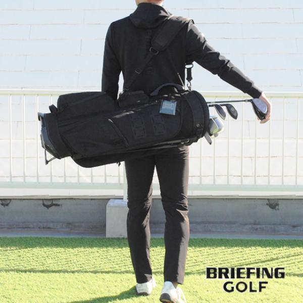 即納 BRIEFING GOLF ブリーフィング ゴルフ キャディバッグ スタンド CR-9 ブラック メンズ レディース　【正規取扱店】3.5kg 8.5口径 プロユース アスリート