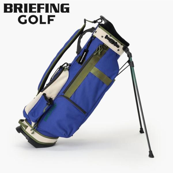 即納 BRIEFING GOLF ブリーフィング ゴルフ キャディバッグ CR-8 #02 森 BLUE×IVORY メンズ レディース 3.8kg 8.5口径