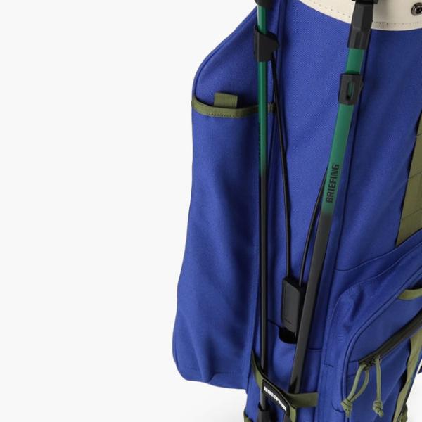 即納 BRIEFING GOLF ブリーフィング ゴルフ キャディバッグ CR-8 #02 森 BLUE×IVORY メンズ レディース 3.8kg 8.5口径