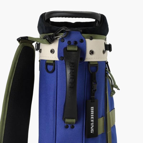 即納 BRIEFING GOLF ブリーフィング ゴルフ キャディバッグ CR-8 #02 森 BLUE×IVORY メンズ レディース 3.8kg 8.5口径
