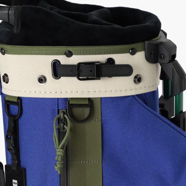 即納 BRIEFING GOLF ブリーフィング ゴルフ キャディバッグ CR-8 #02 森 BLUE×IVORY メンズ レディース 3.8kg 8.5口径