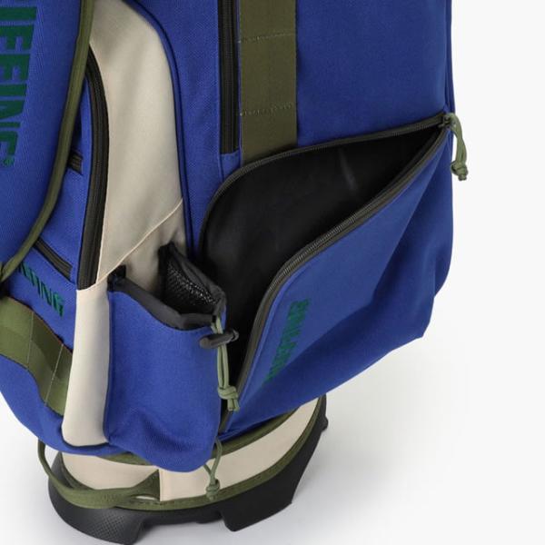 即納 BRIEFING GOLF ブリーフィング ゴルフ キャディバッグ CR-8 #02 森 BLUE×IVORY メンズ レディース 3.8kg 8.5口径
