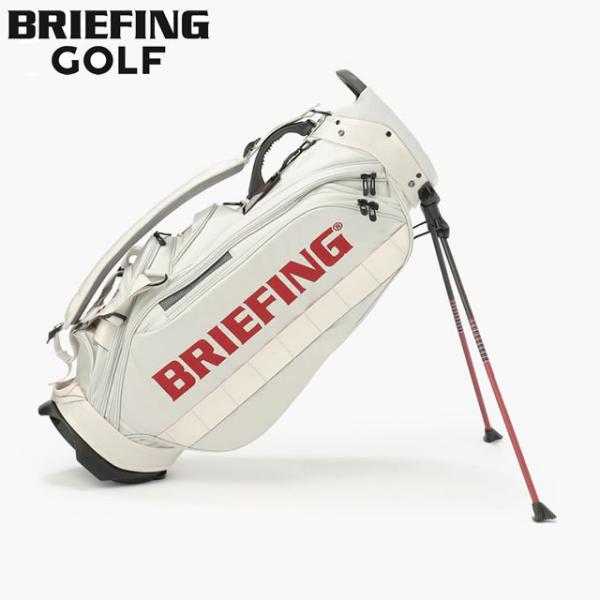 即納 BRIEFING GOLF ブリーフィング ゴルフ キャディバッグ CR-10#02 SILVER シルバーメンズ レディース　4.6kg 9.5口径